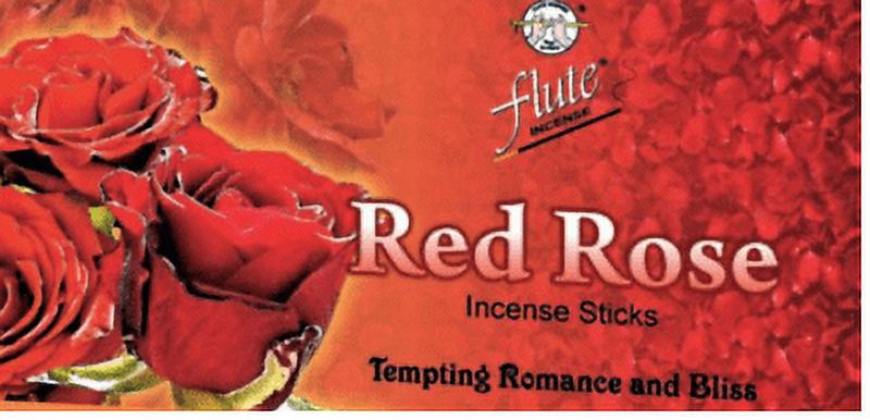 Red Rose Natural Incense, Flute Brand, About 30 Sticks - Walmart.com