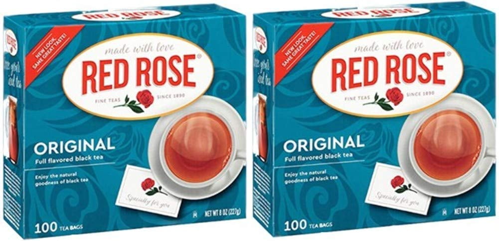 (4 pack) Red Rose Original Full Flavored Black Tea Specially Blended ...