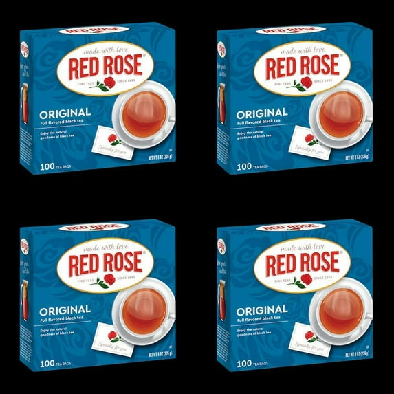 Red Rose Original Black Tea, Full Flavored, Specially Blended, 100 Tea ...