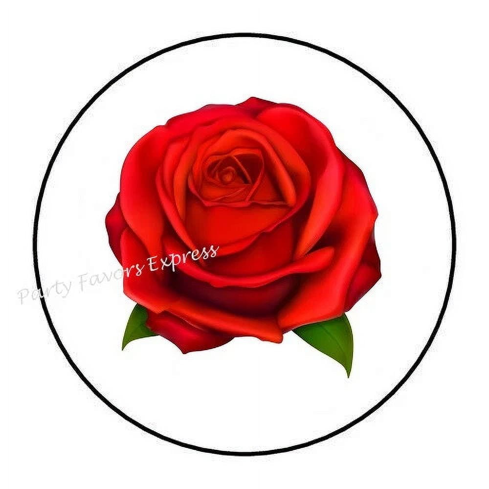 Red Rose Stickers Party Favors Phone Decal Water Bottle Stickers Car ...
