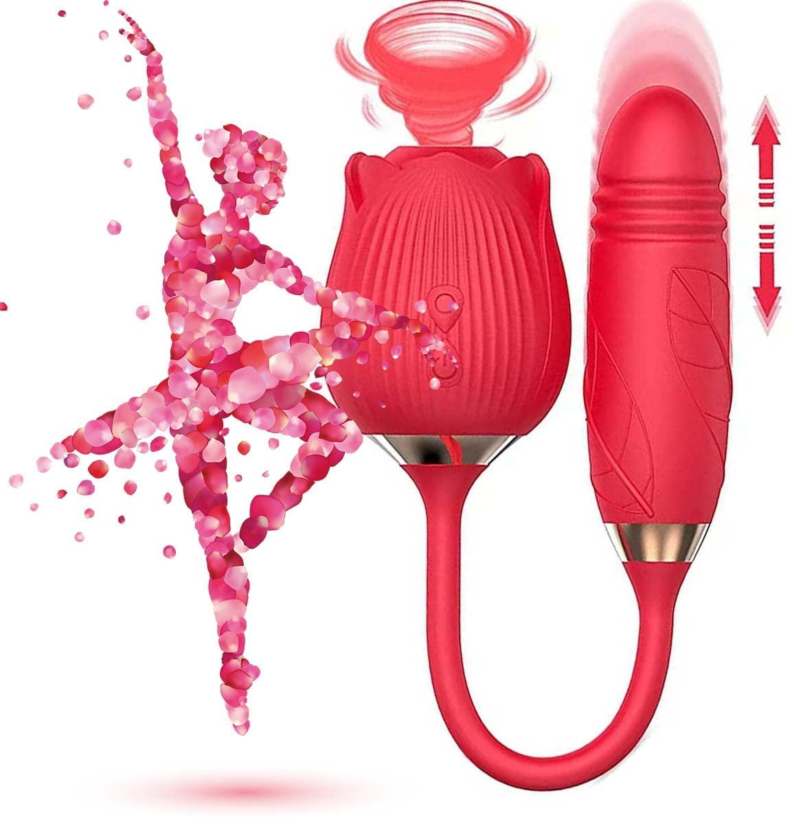 Red Rose Toy For Women 2024 Newly Upgraded Women Rose Flower With 10