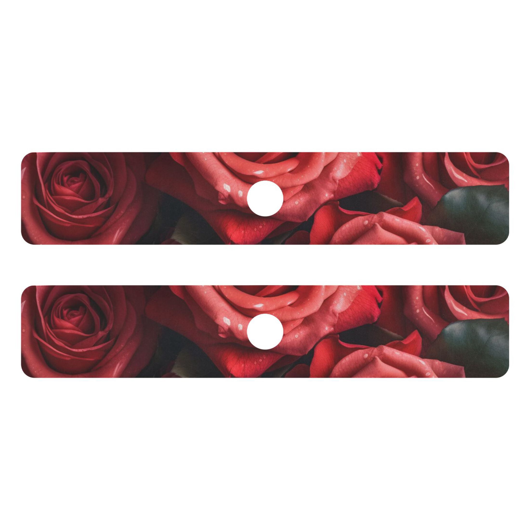 Red Roses Flowers 2 Pack Sink Splash Guard Faucet Drying Mat Absorbent ...