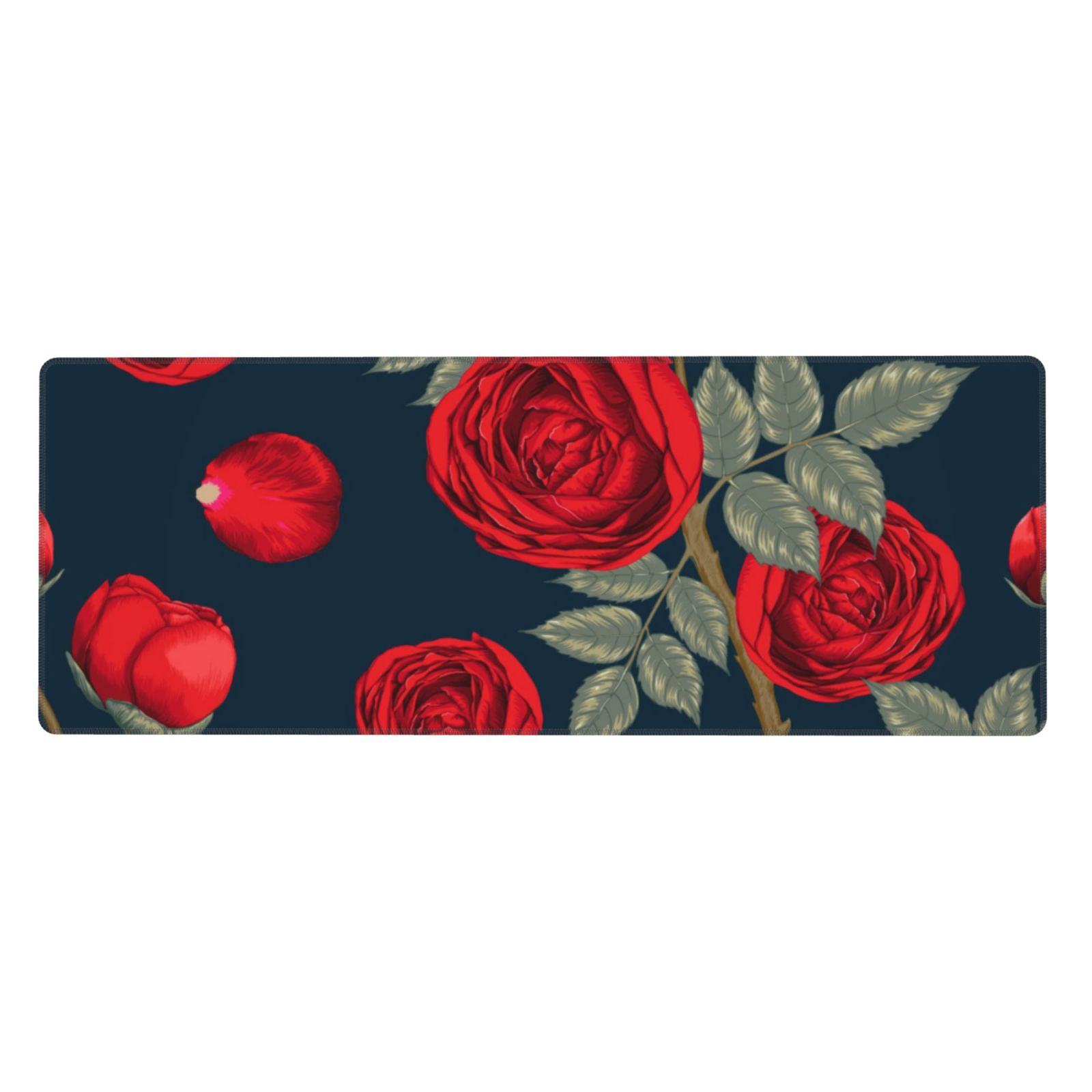 Red Roses Flowers Mousepad Large Mouse Pad Desk Pad Computer Keyboard ...