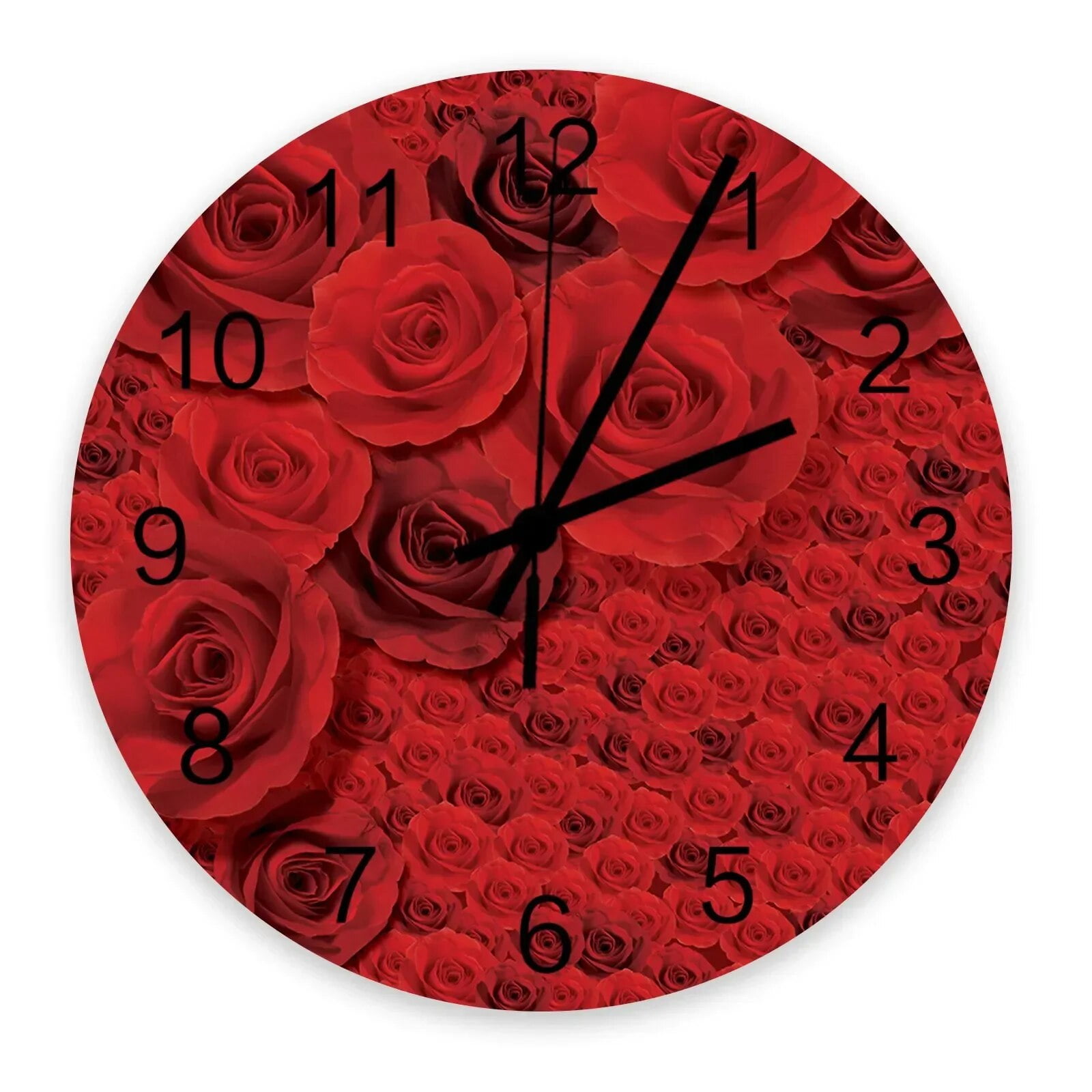 Red Roses On Dead Branches Wall Clocks Silent Home Cafe Office Wall ...
