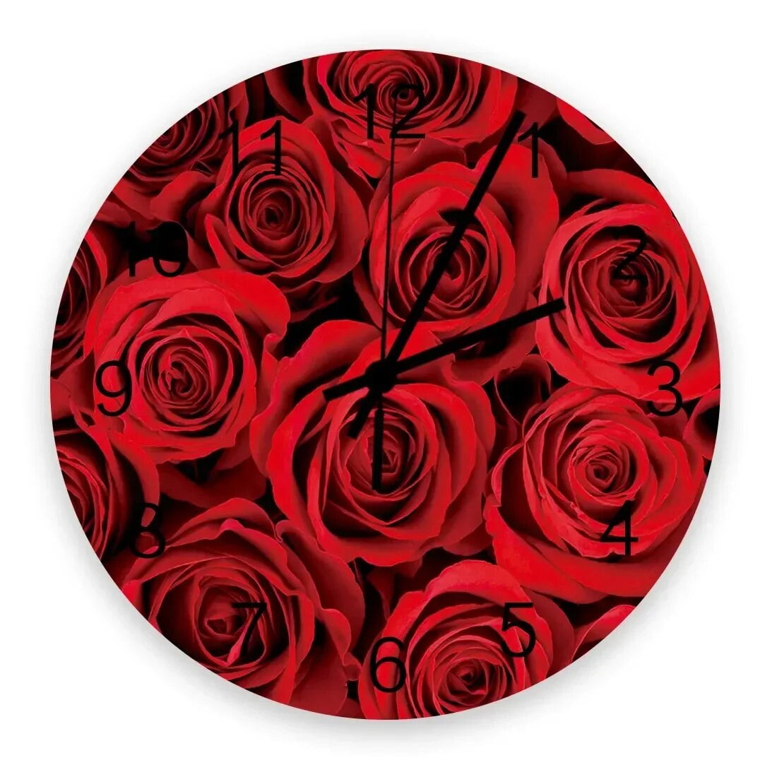 Red Roses On Dead Branches Wall Clocks Silent Home Cafe Office Wall ...