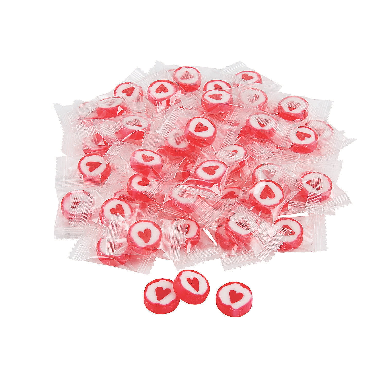 Red Round Hard Candy with Heart - Walmart.com