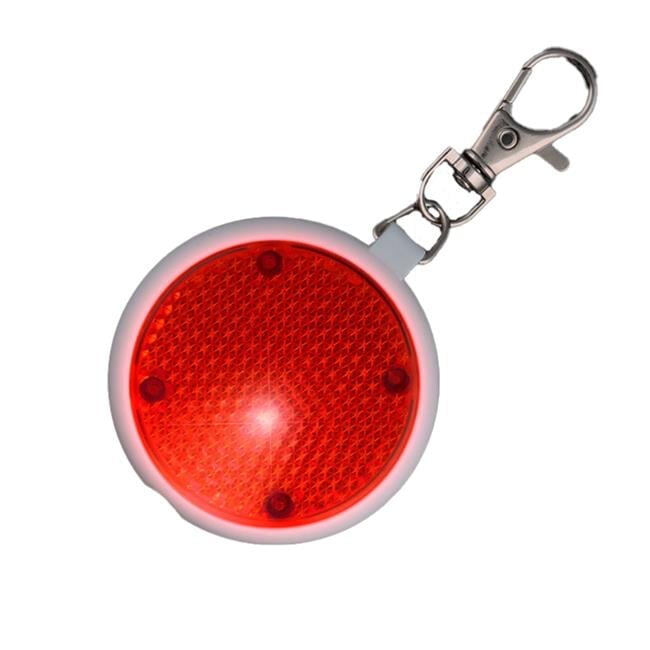 Red Round Personal Safety Emergency Keychain Set with Flashlight ...