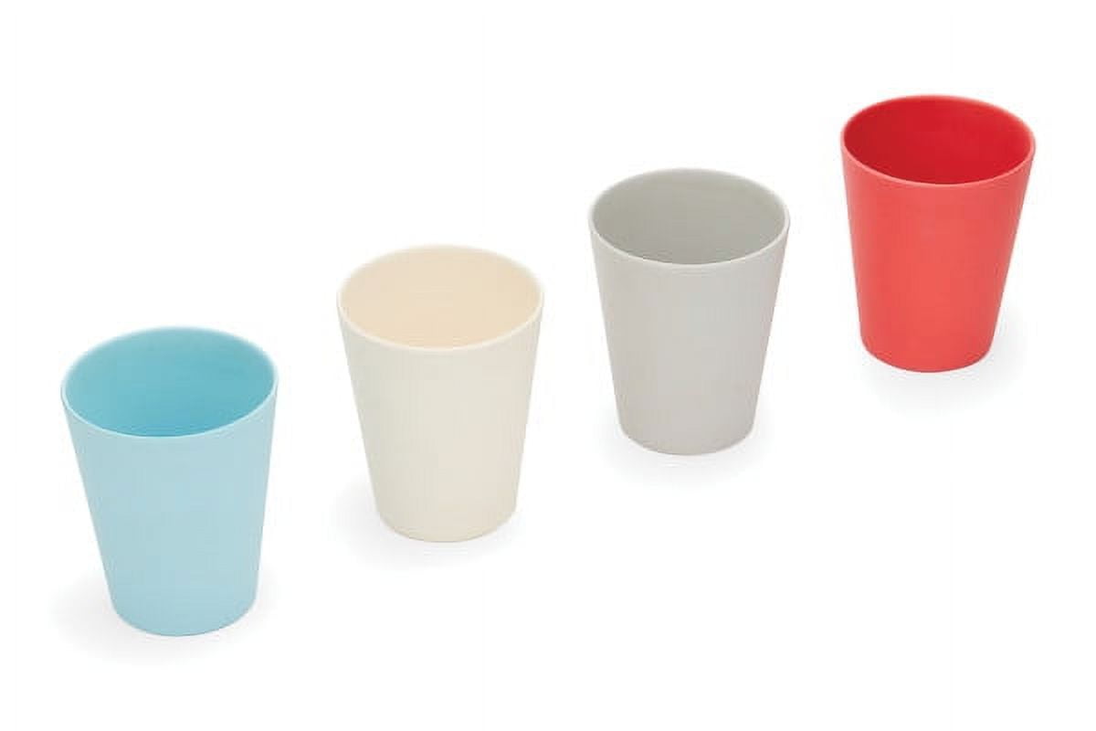 Red Rover Bamboo Kids' Cups, Set of 4 (Red, White, Grey, Blue ...