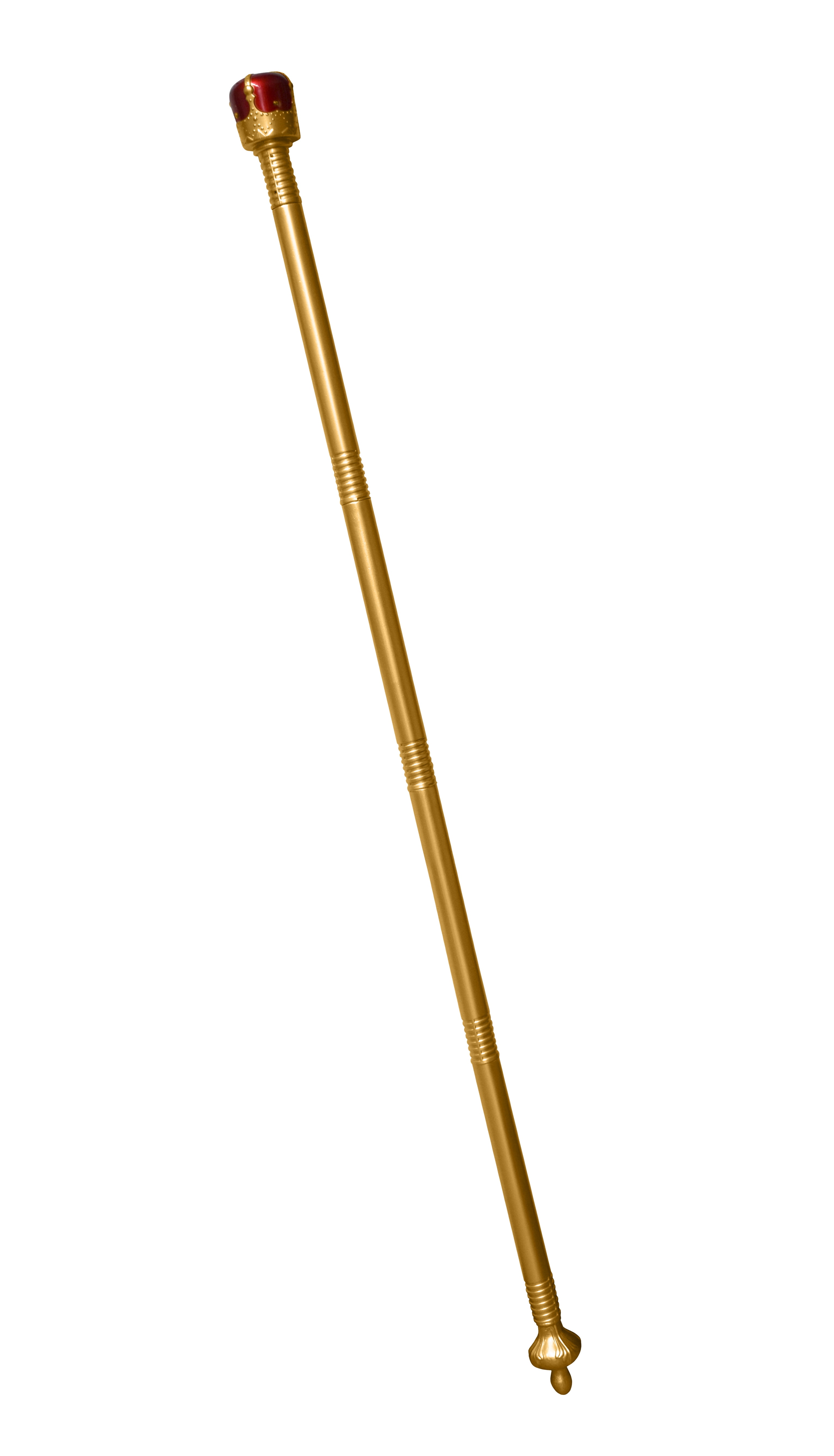 Red Royal Scepter Gold King Queen Staff Medieval Halloween Costume ...