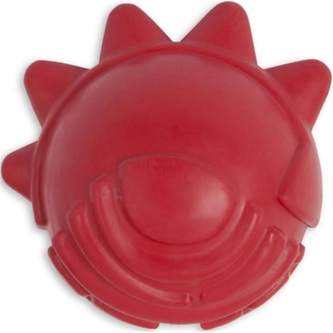 Red Rubber Spike Ball Dog Toy - Walmart.com