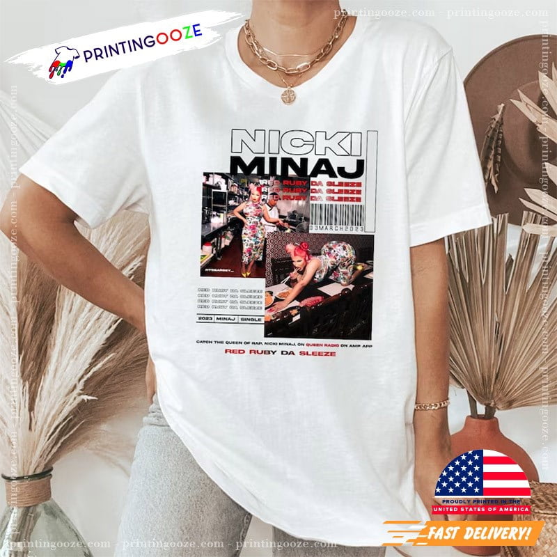Red Ruby Da Sleeze Album Nicki Minaj Shirt - Walmart.com