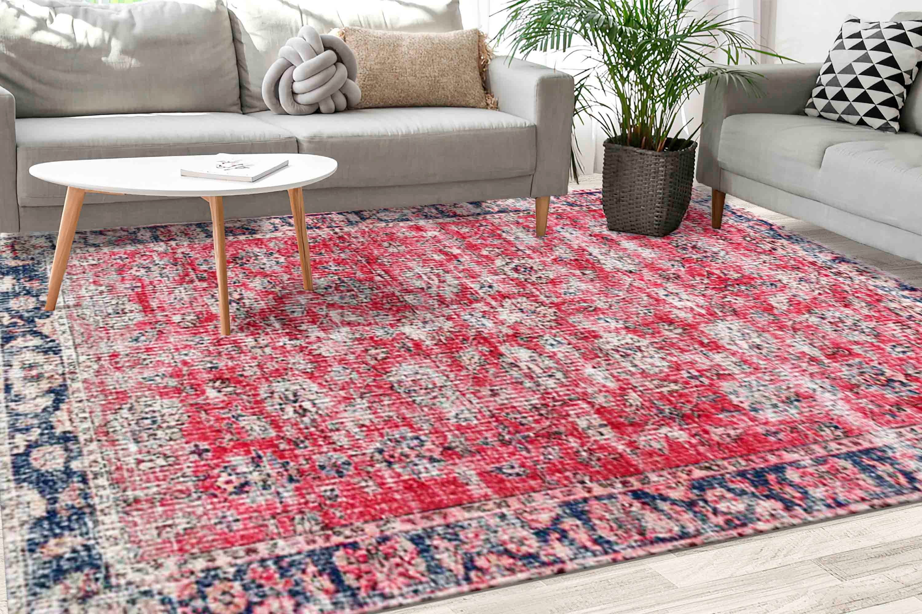 Red Rugs, Muted Rug, Faded Rug, Antique Style Rugs, Turkish Rug ...