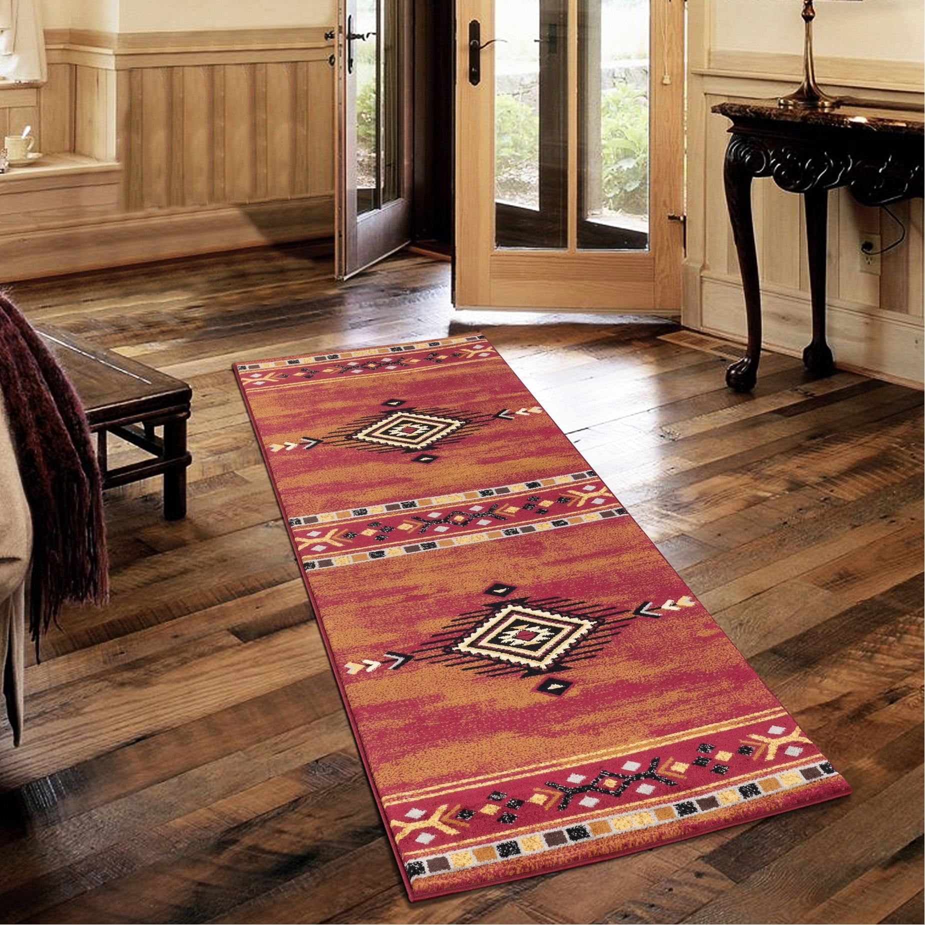 Red Runner Rug+Southwest Design”-“Entryways/High Traffic+Stain ...
