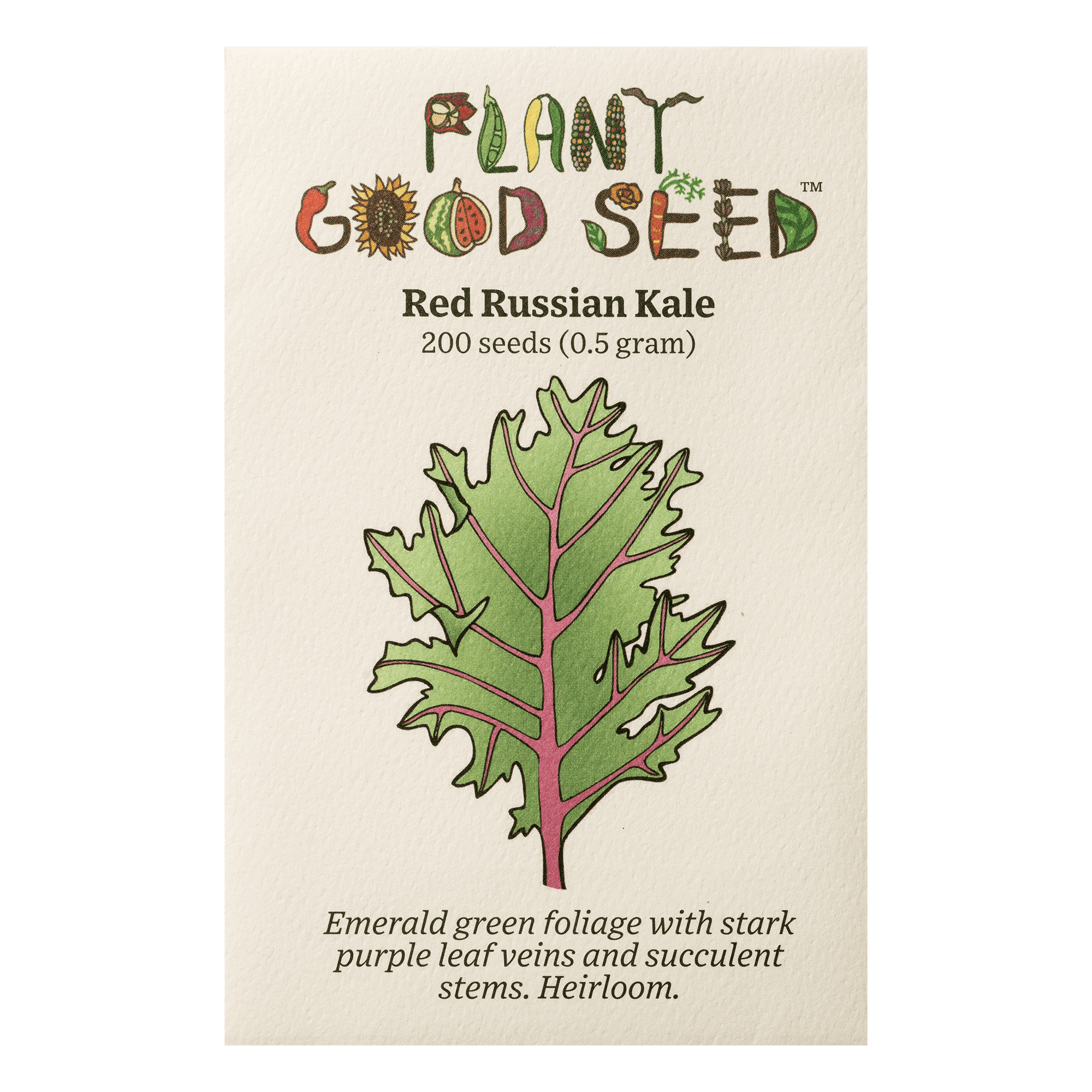 Red Russian Kale Seeds - Walmart.com