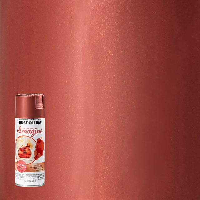 Red, Rust-Oleum Craft & Hobby Chrome Imagine Chrome Spray Paint- 353332 ...