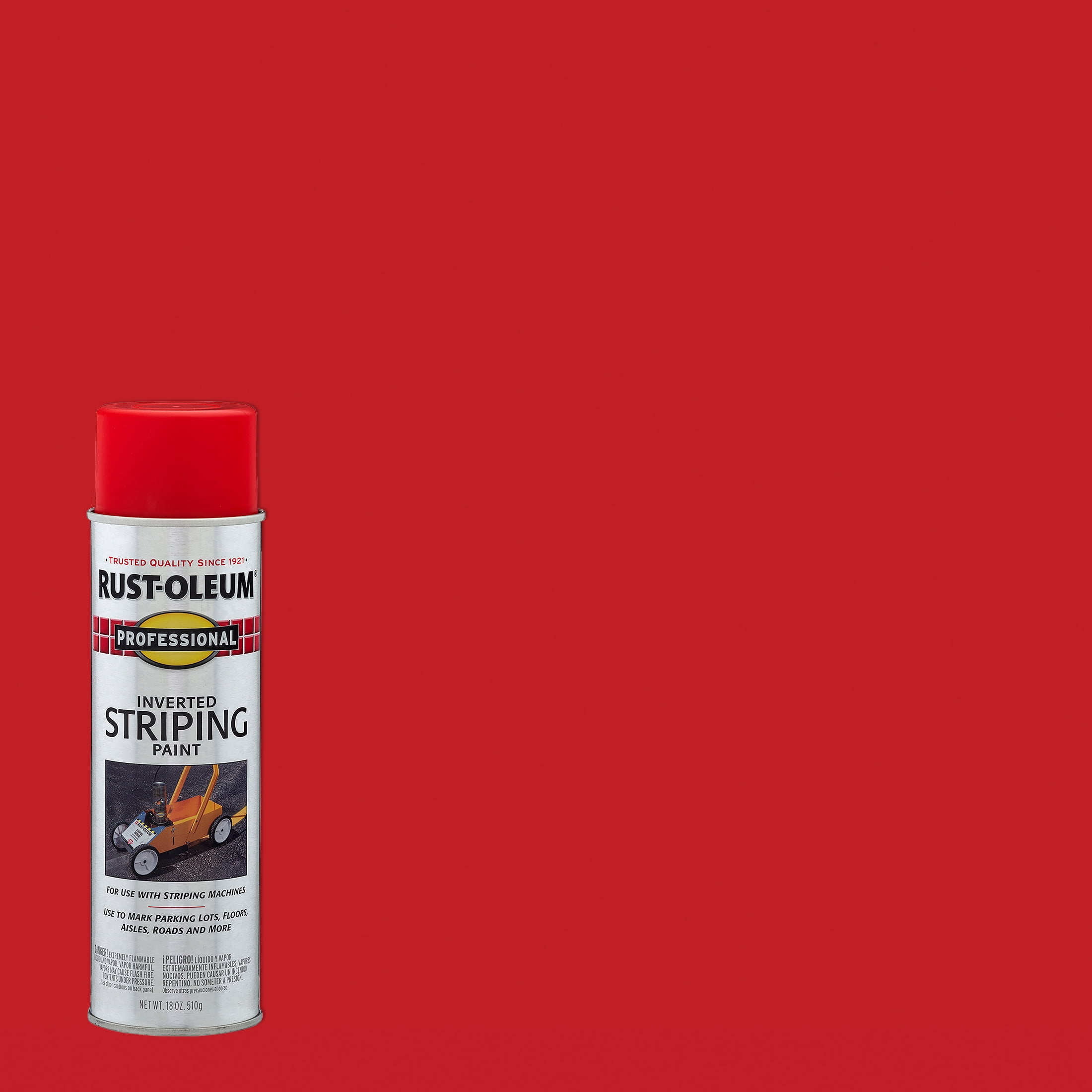 6 Pack, Red, Rust-Oleum Professional Inverted Striping Paint Spray ...