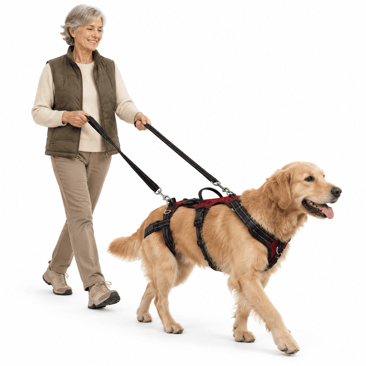 Red S Mobility Dog Lift Harness Rear Leg Rehabilitation Support Vest ...