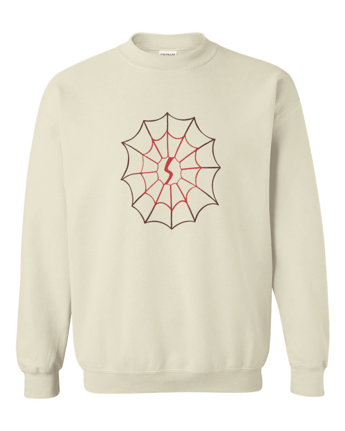 Red S Web With Bold Spider Web Graphic And Mysterious Hero Style ...