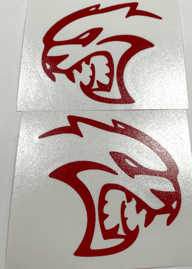Red SRT Hellcat Fender Emblem Overlay Decal Pair For 2015-2018 Dodge ...