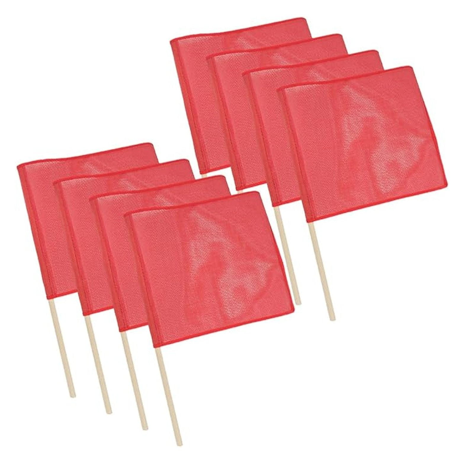 Red Safety Flags for Trucks with Dowel, DOT Compliant - 18 Inch x 18 ...