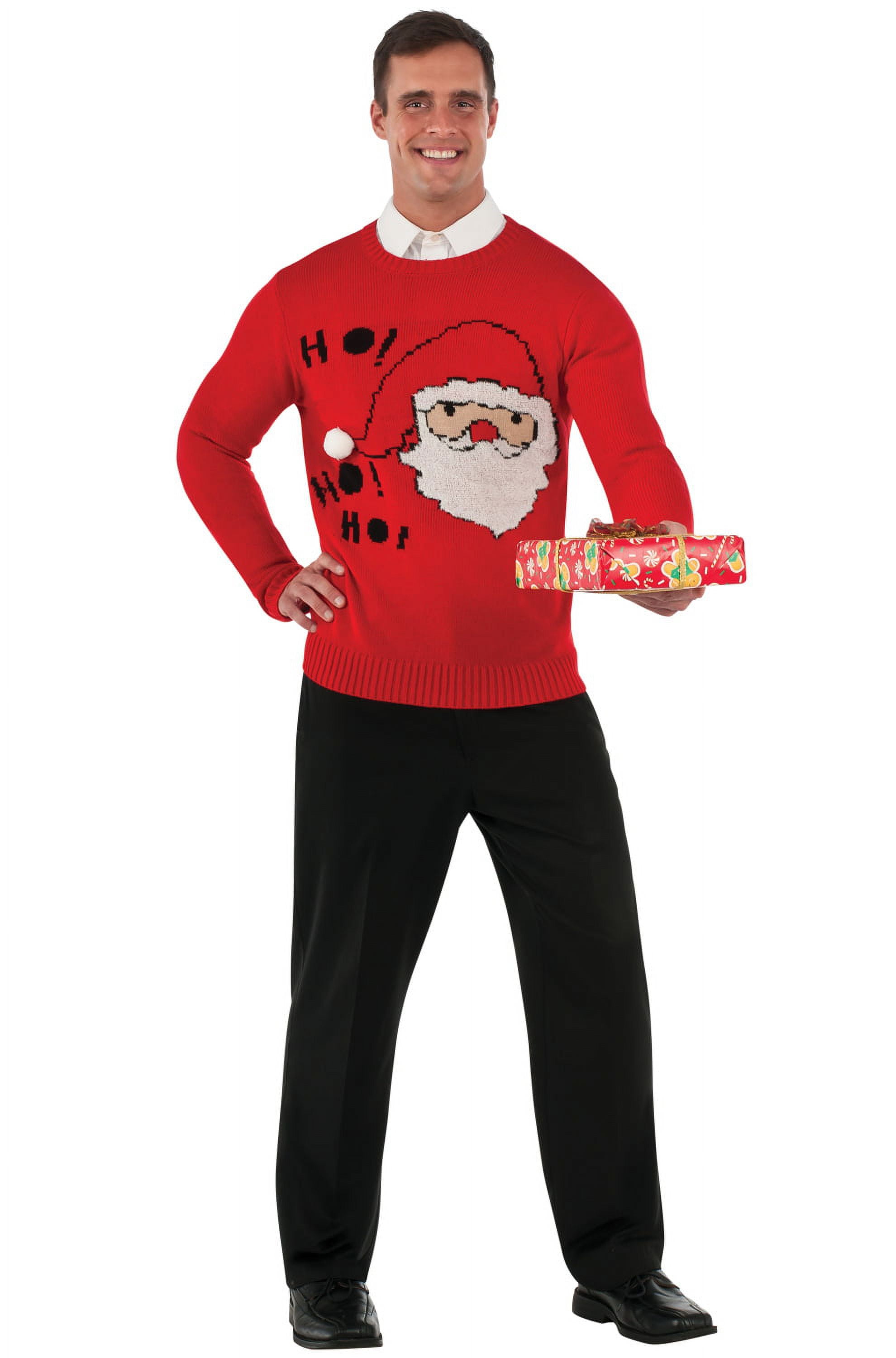 Red Santa Sweater Adult Costume - Walmart.com
