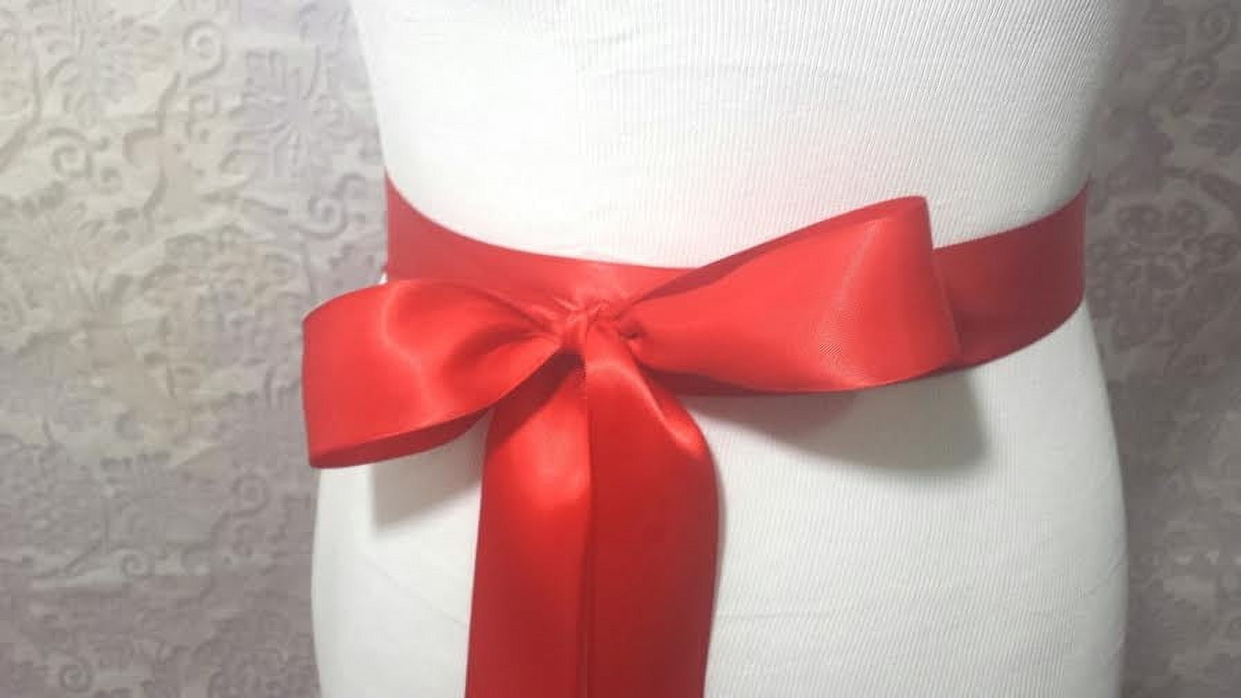 Red Satin Sash - Bridal belt - bridal sash - bridal Satin sash ...