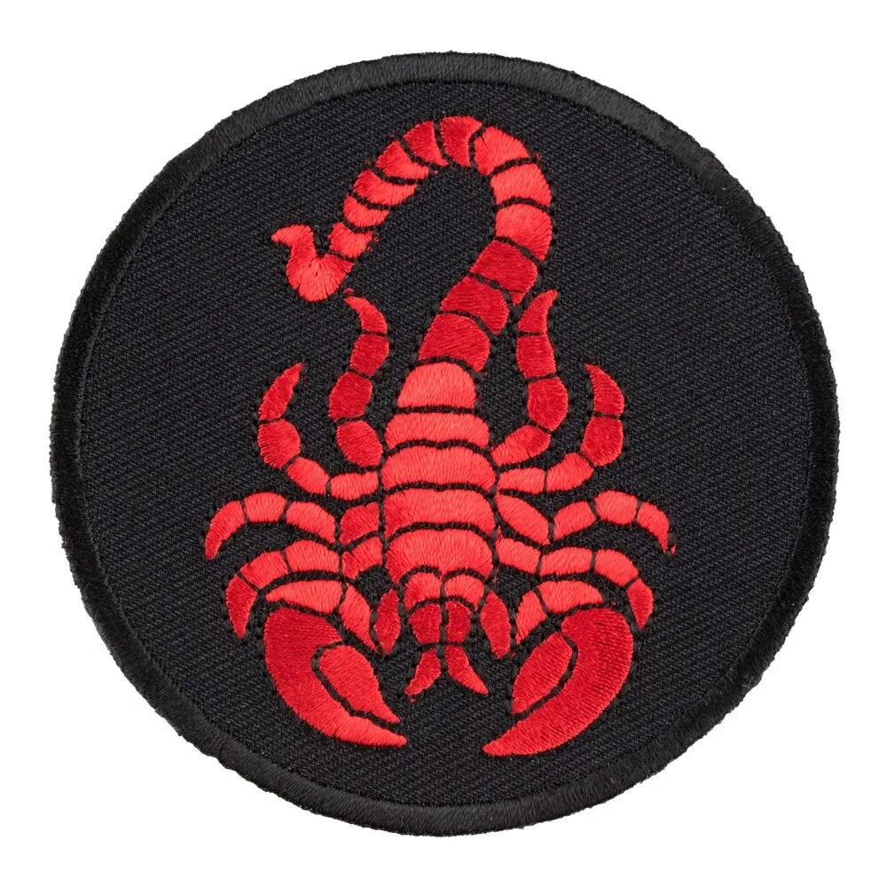 Red Scorpion Round Patch, Scorpion Patches - Walmart.com