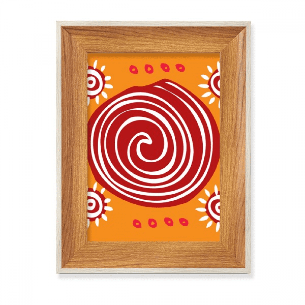Red Screw Mexico Totems Ancient Civilization Desktop Wooden Photo Frame ...