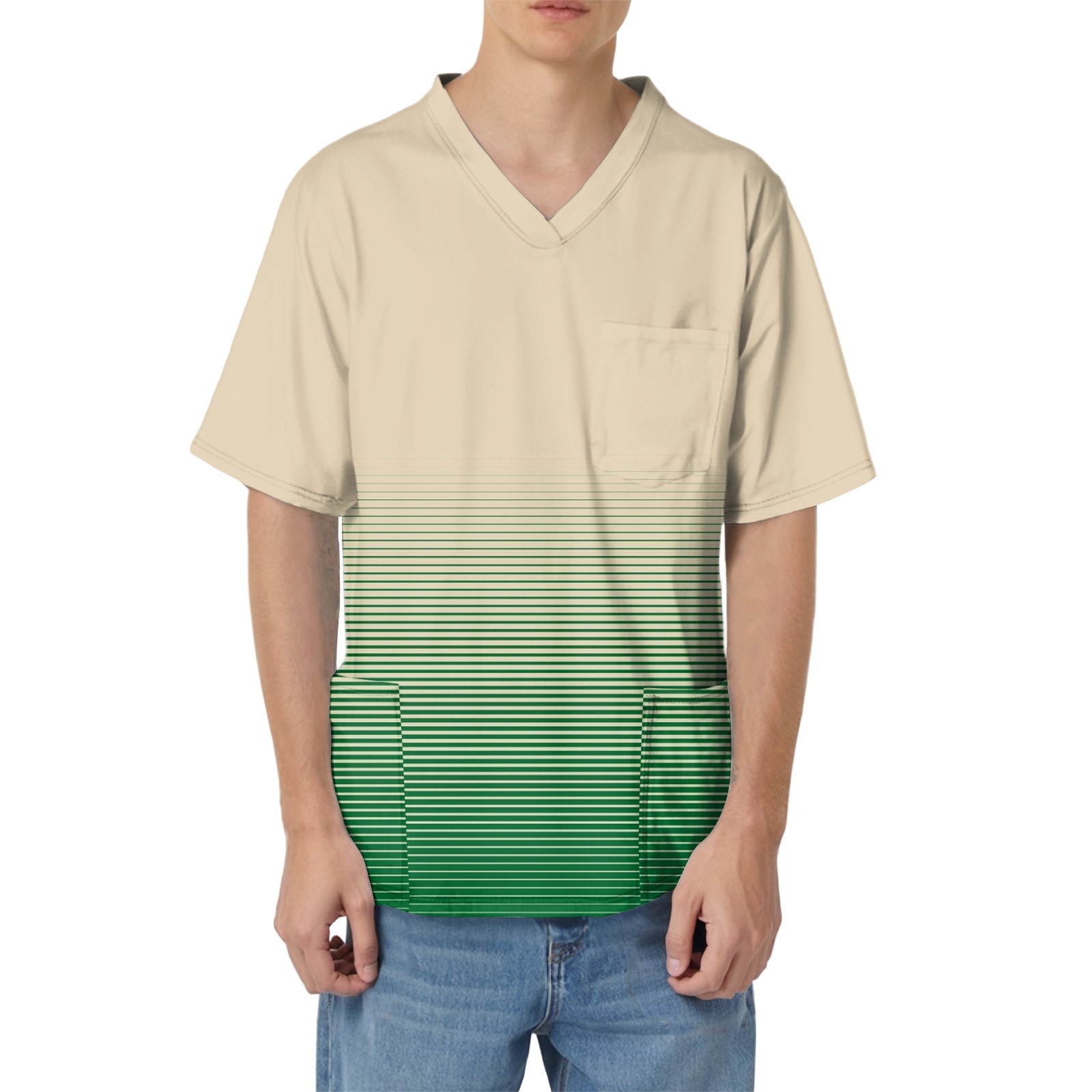 Red Scrub Top Vintage Plus Size Summer Tops Men School Short Sleeve ...