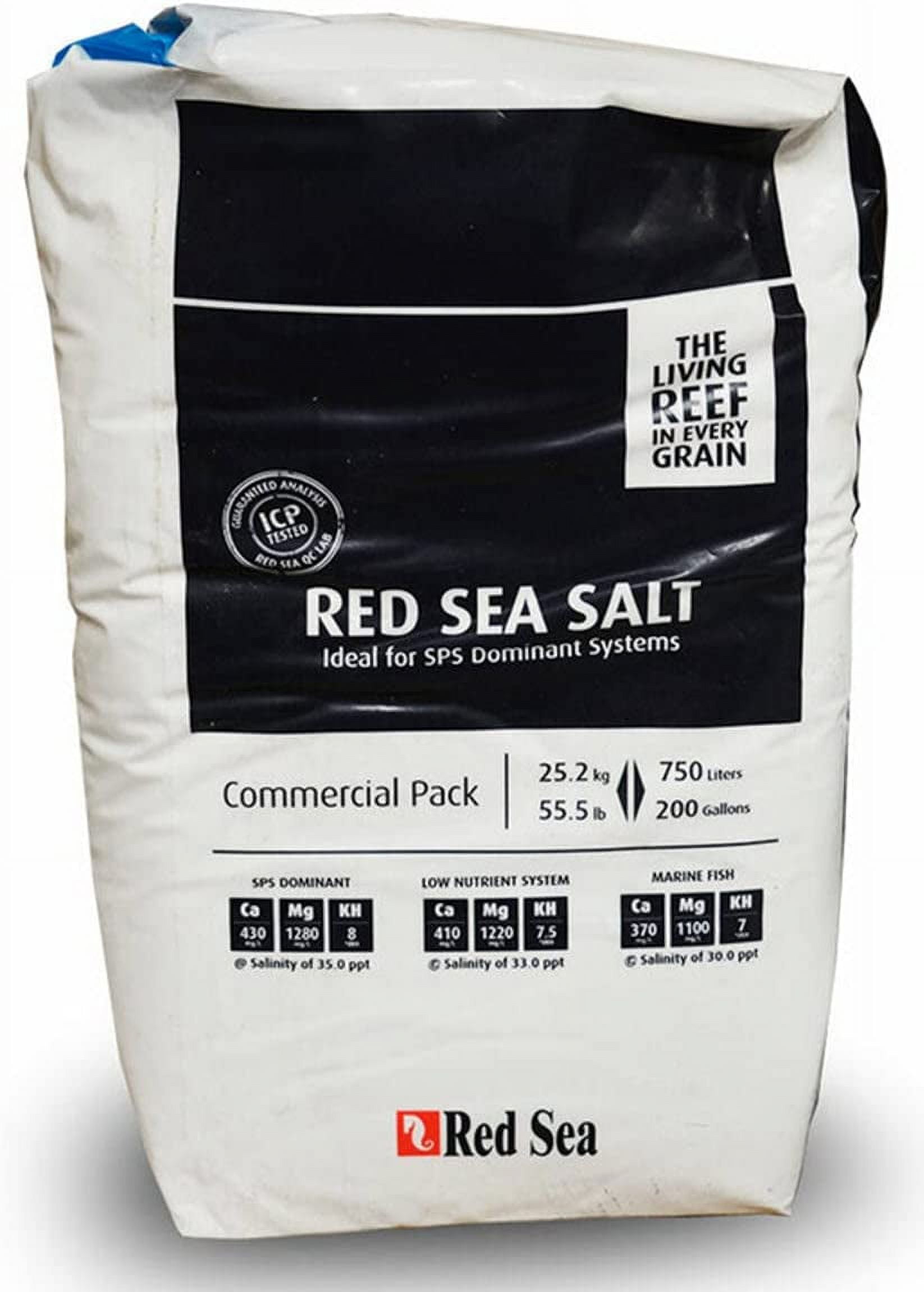 Red Sea Fish Pharm ARE Coral Reef Marine Salt for Aquarium, 200-Gallon ...