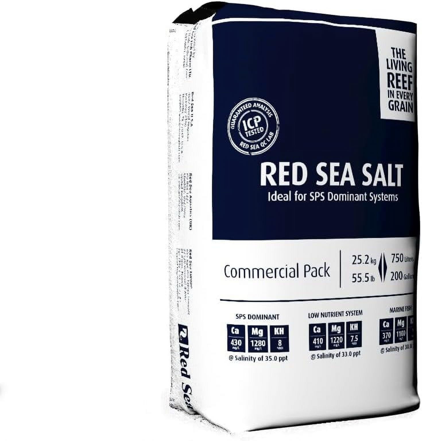 Red Sea Fish Pharm ARE11072 Coral Reef Marine Salt for Aquarium, 200 ...