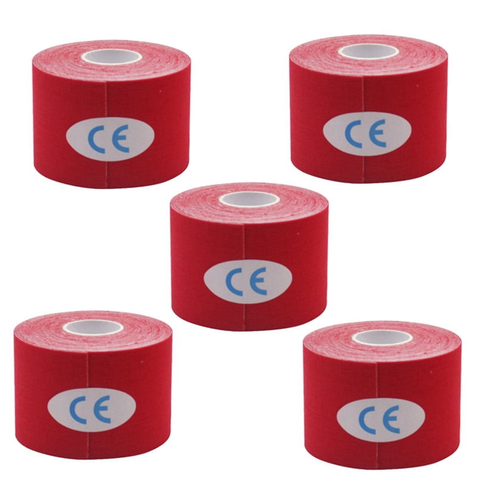 Red Self-Adhesive Bandage, Elastic Adhesive Bandage Wrapped with ...