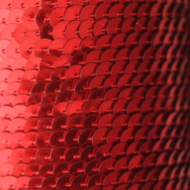 Red Sequin Trim 6mm Center Stitched Shiny Metallic Made in USA ...
