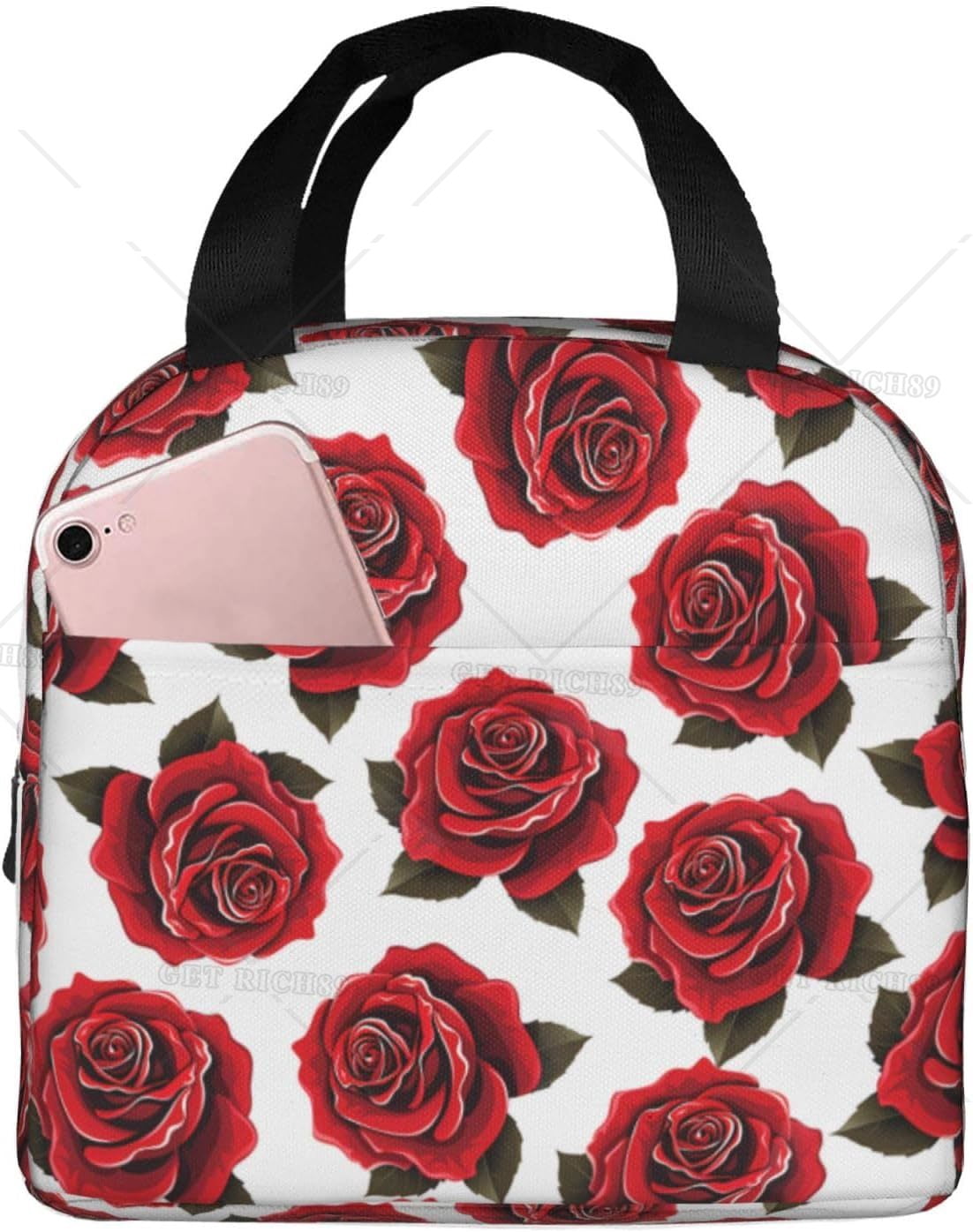 Red Series Red Clouds Insulated Lunch Bag - Chic & Practical Portable ...
