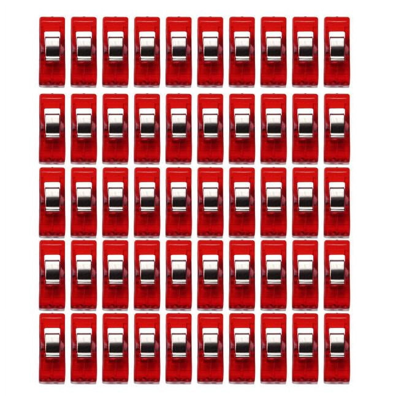 Red Sewing Clips, Qiopertar Under $5 50 PCS Clear Sewing Quilt Binding ...