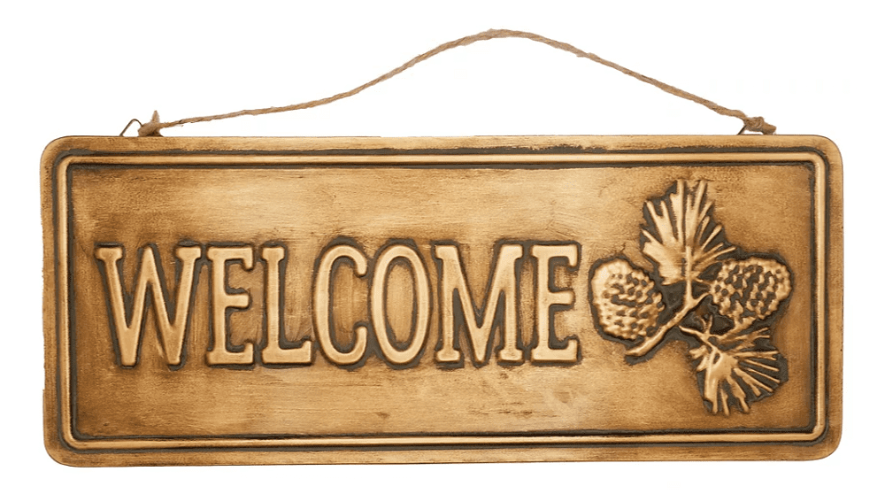 Red Shed 23F02621DW Decorative Metal Hanging Welcome Sign - Walmart.com