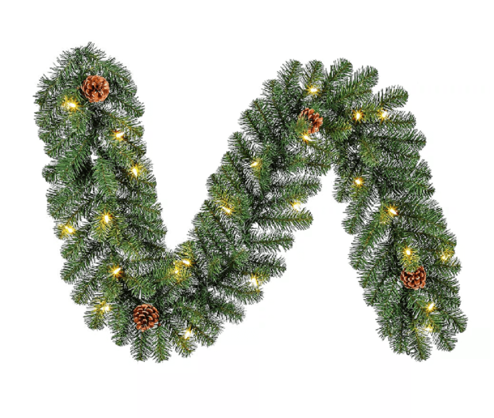 Red Shed 6 ft. Pre-Lit Austin Artificial Christmas Garland (Sold and ...