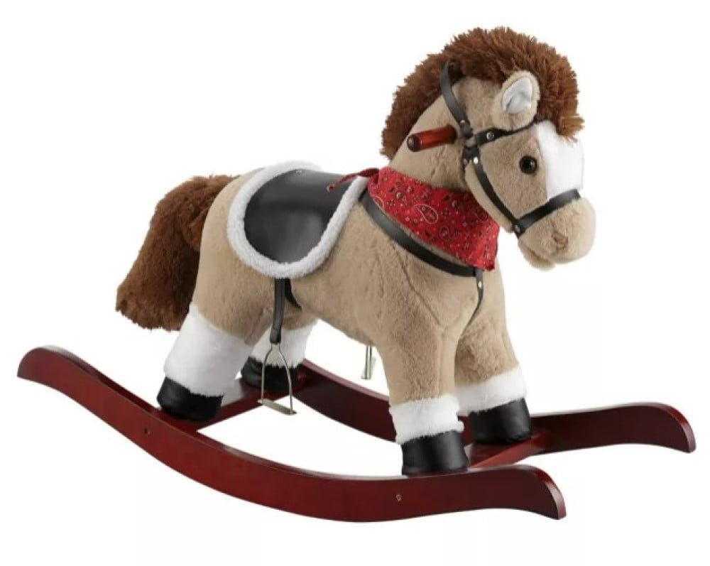 Red Shed Kids Rocking Horse MD220072 with Moving Mouth & Sound for Ages ...