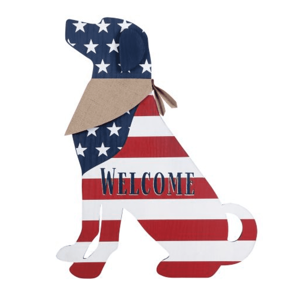 Red Shed TX22094 Welcome Dog Porch Sign 21x27 in. Double Sided Dog ...
