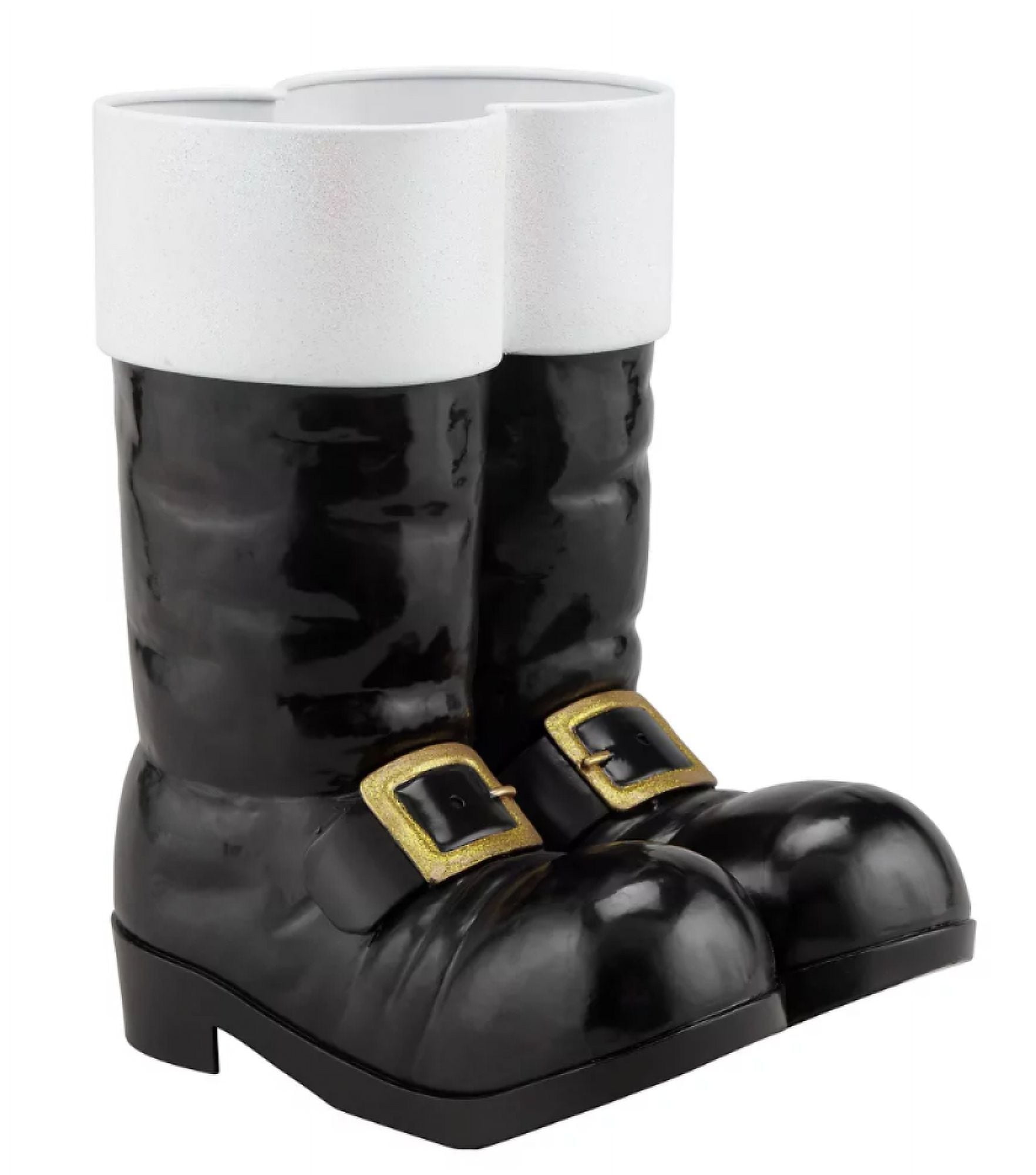 Red Shed ZT231383 Santa Boots Planter Black - Walmart.com