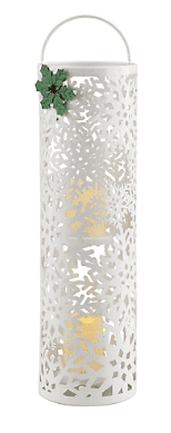 Red Shed ZT231384 - Punched Metal Snowflake Lantern, LED Candle Holiday ...