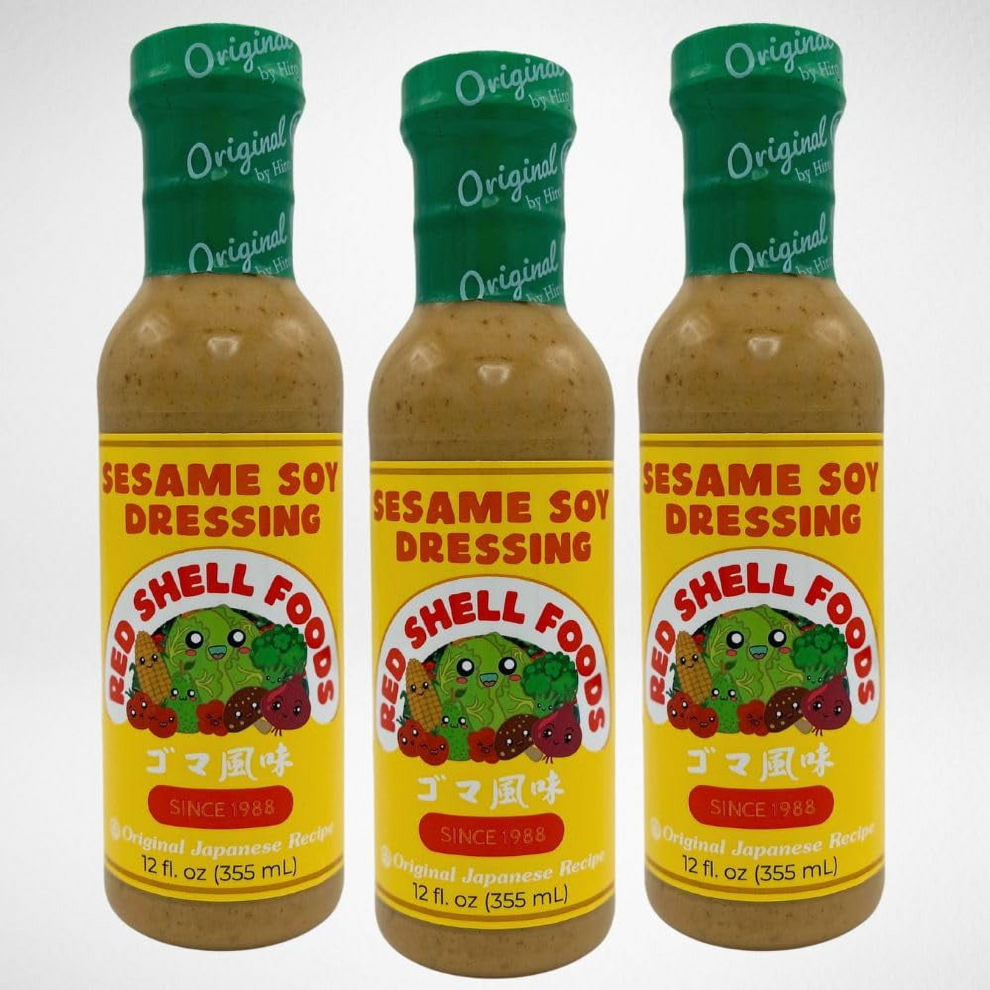 Red Shell Sesame Soy Dressing (3 Pack - 12 fl. oz.) - Walmart.com