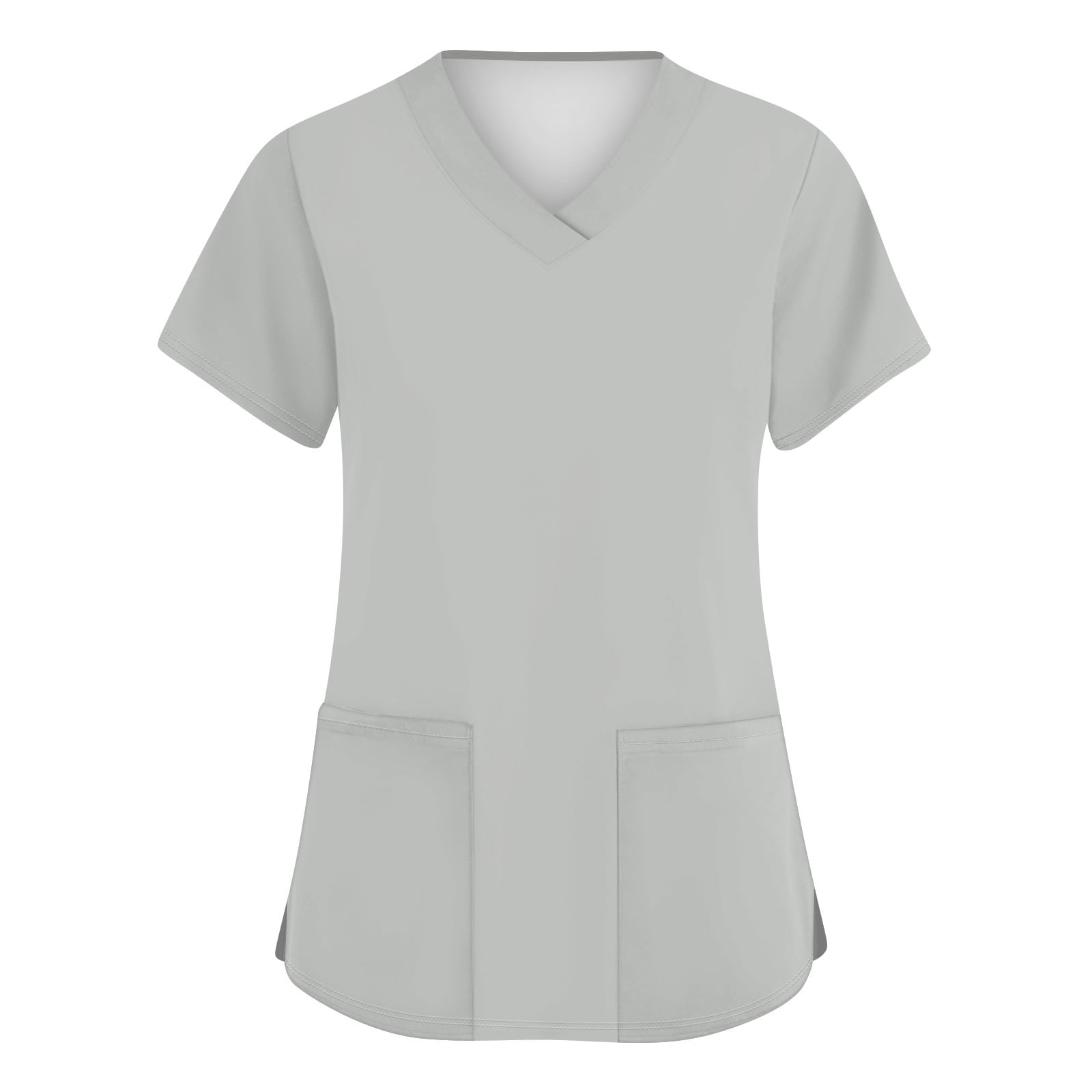 Womens Scrubs, Scrubs Plus Size V Neck Short Sleeve Workwear With ...