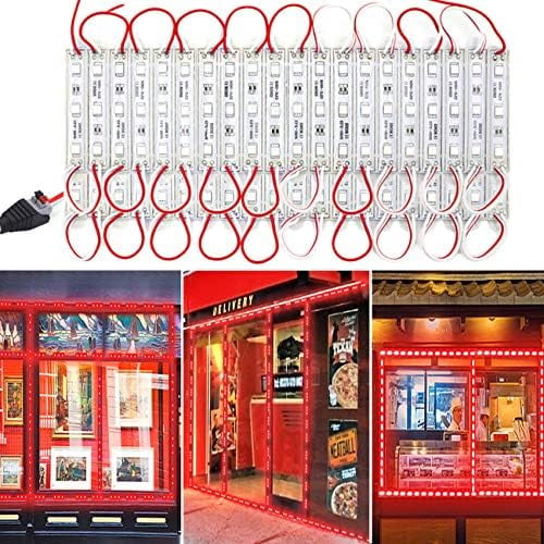 Red Sign Lights 20 Ft Storefront Light 40 Pieces 5050 LED Module,2 Set ...