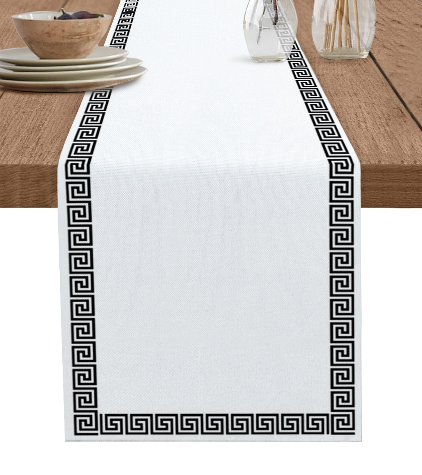 Red Simple Chinese Pattern Table Runner ration Home r Dinner Table ...