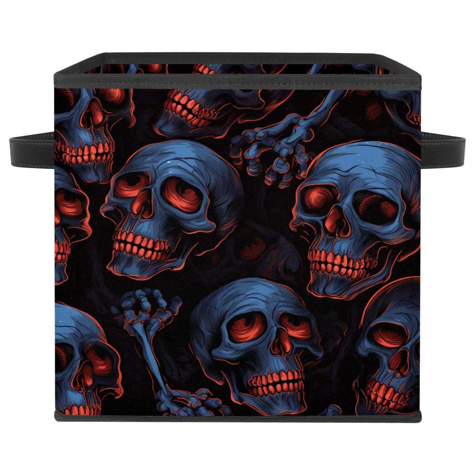 Red Skull Storage Bins, Extra Large Closet Storage Cube for Organizing ...