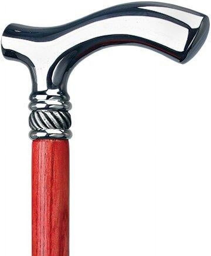 Royal RC Canes Petite Red Chrome Fritz Walking Cane – Slim Ash Shaft ...