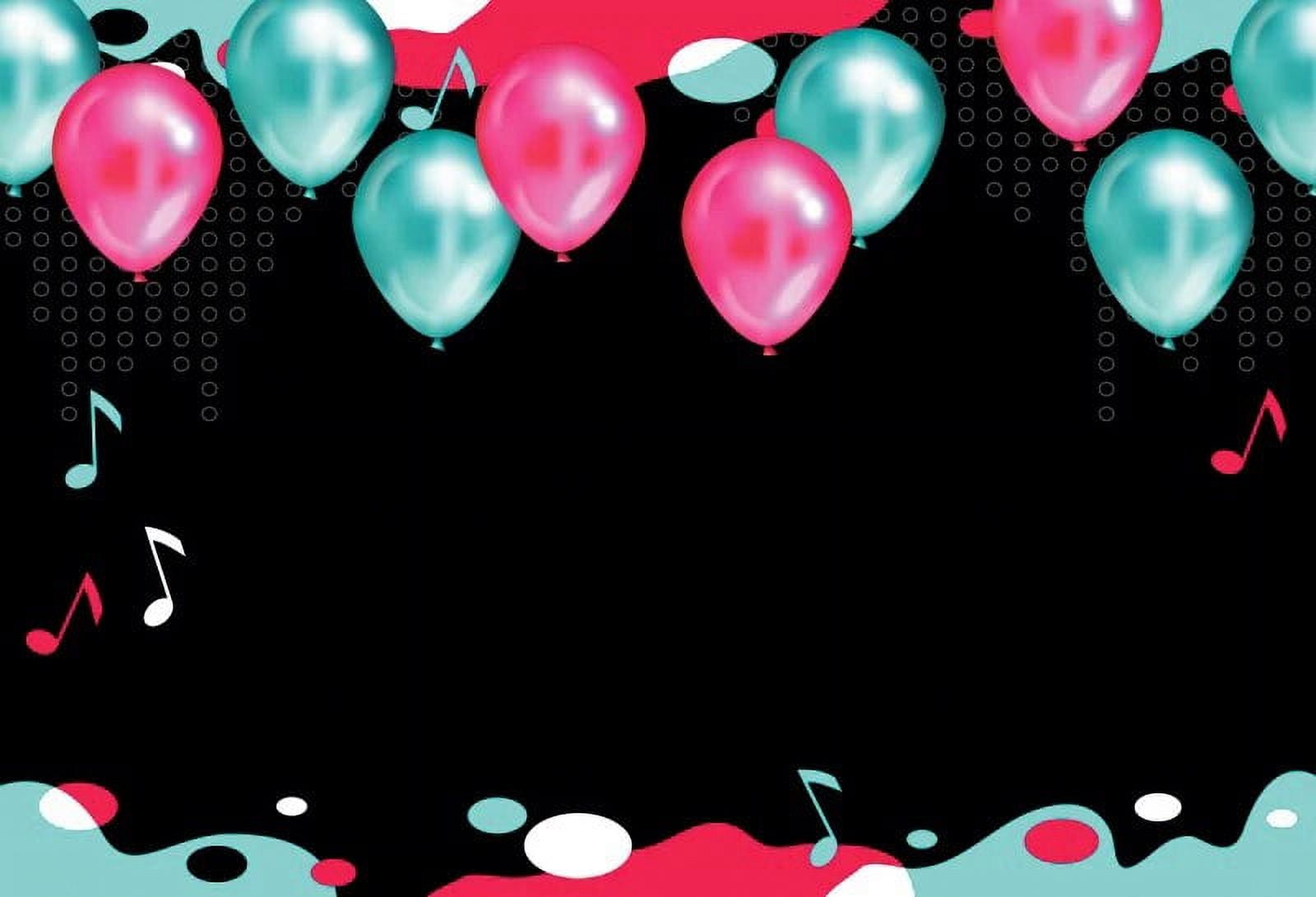 Red Sliver Balloons Decor Music Note Carnival Birthay Party Customized ...