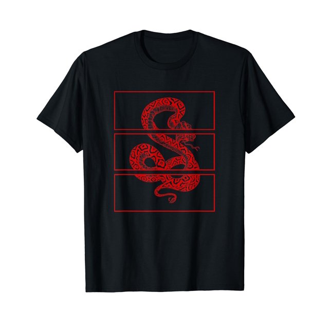 Red Snake Aesthetic Soft Grunge Goth Punk Teen Girls Clothes T-Shirt ...