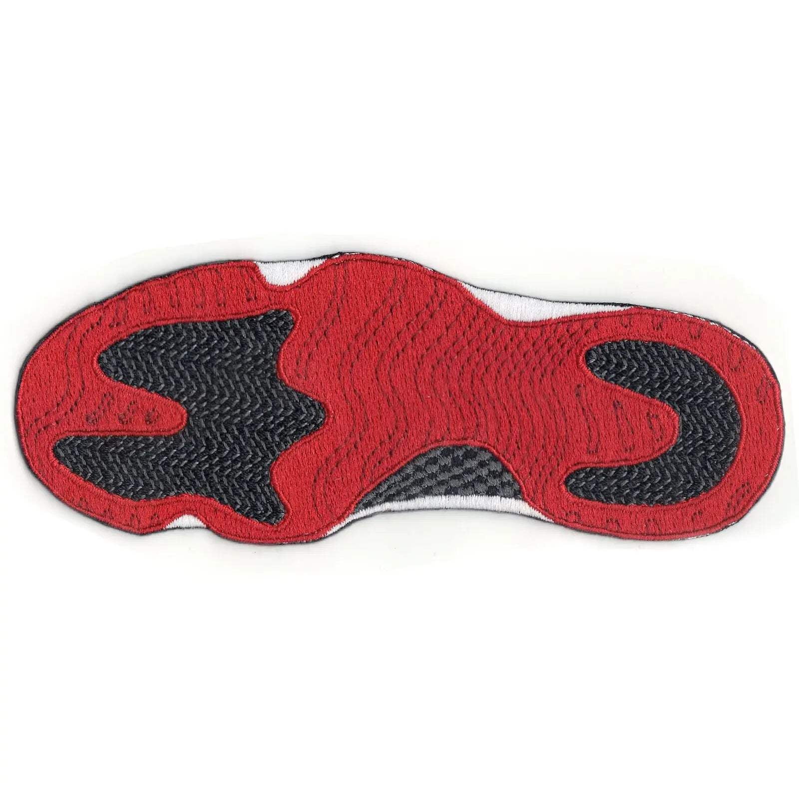 Red Sneaker ELEVEN Shoe Foot Print Soul Iron On Patch - Walmart.com